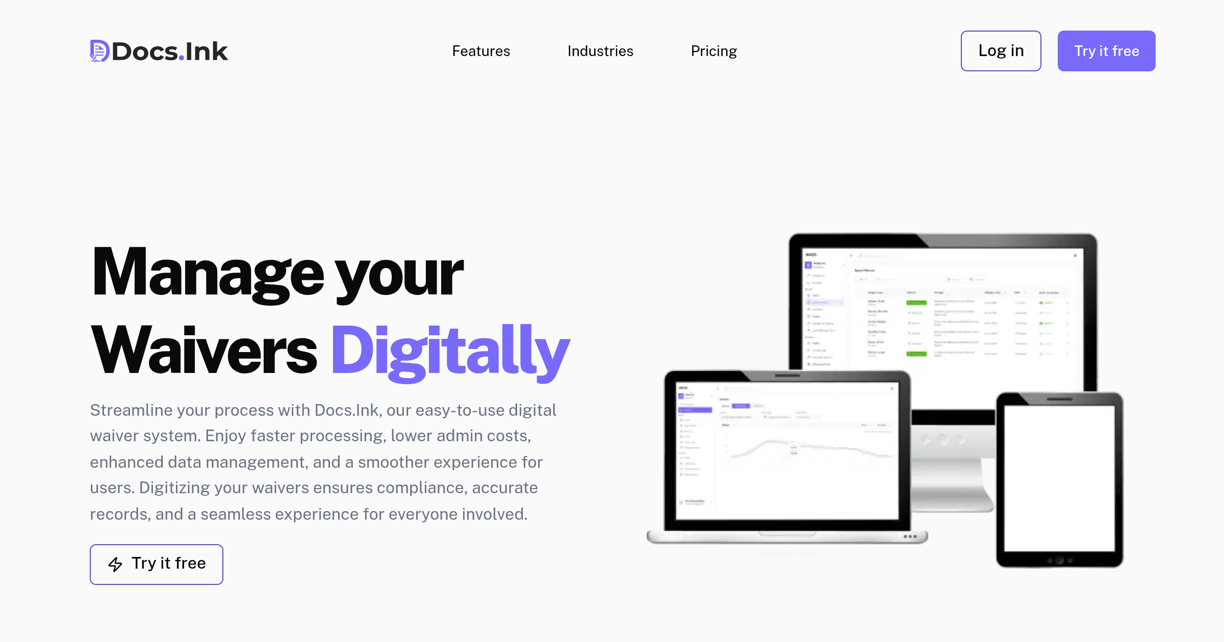 Online Waiver Software | Secure & Easy Waiver Signing - Docs.Ink
